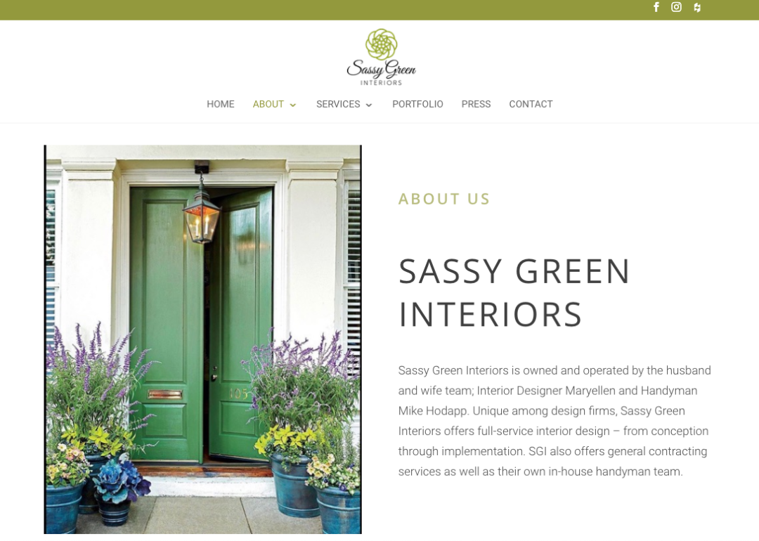 Sassy Green Interiors - Paired Inc.